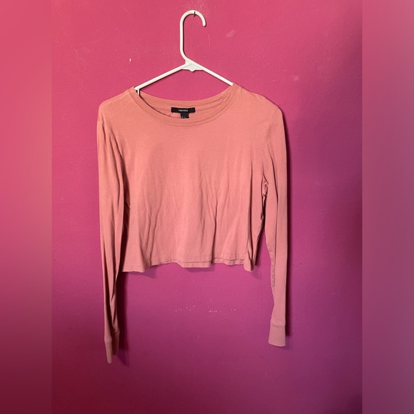 Forever 21 | Tops | Forever 2 Basic Coral Pink Crop Top | Poshmark